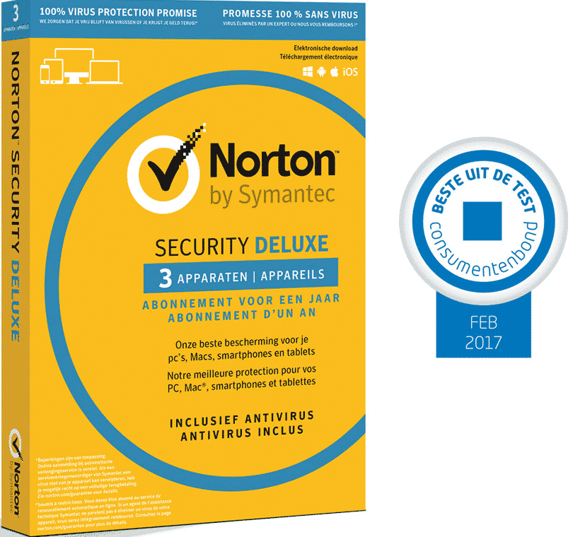 Norton Security Deluxe 3 apparaten 1 jaar 2018 - Licentie shop Norton Security Deluxe 3 apparaten 1 jaar 2018 - Licentie shop